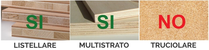 Cucine Legno Listellare su Misura a Bologna | Falegnameria Fabbrica ...